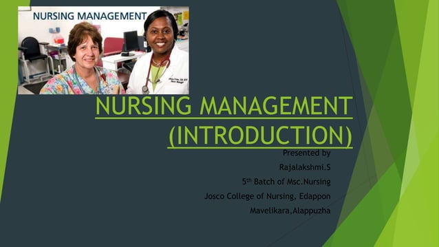 Nursing management (Introduction ) | PPTX