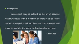 Nursing management (Introduction ) | PPTX