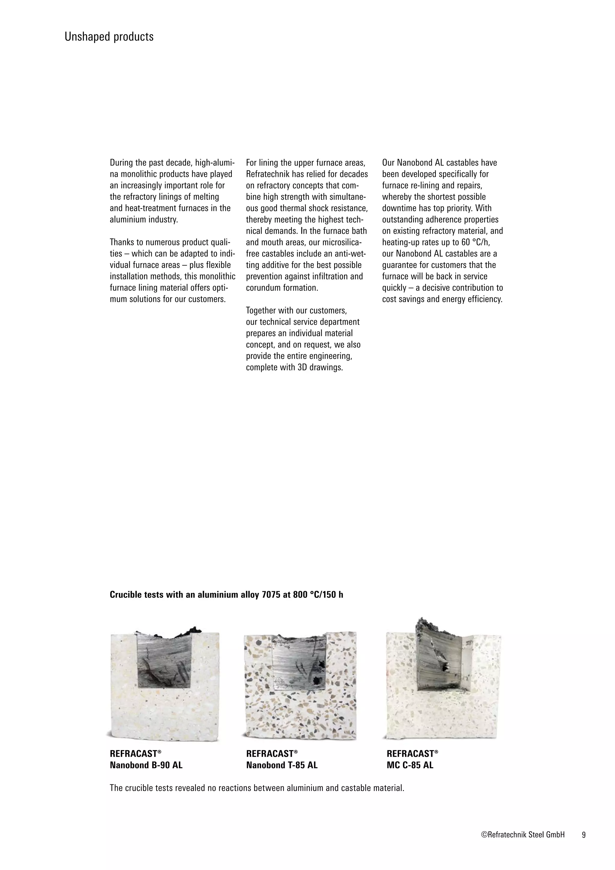 Intelligent Refractory Technology for the Aluminium Industry. Casthouse ...
