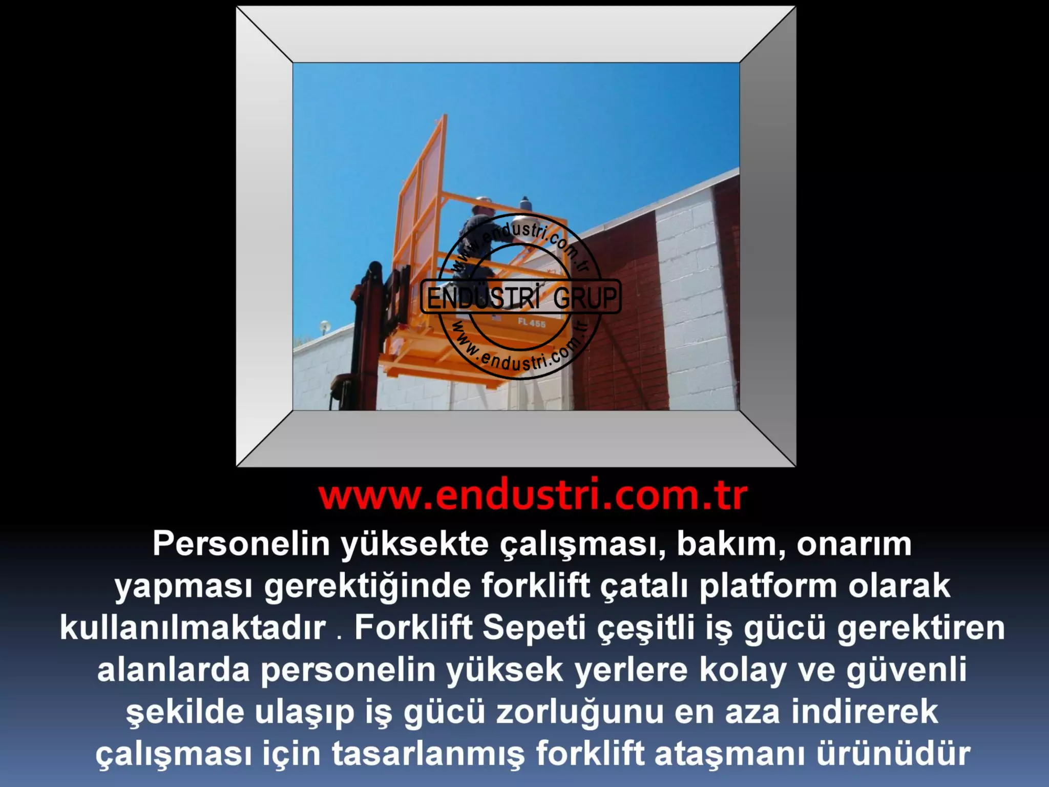 Forklift insan tasima sepeti ilkyardim bakim tamir platformu | PDF