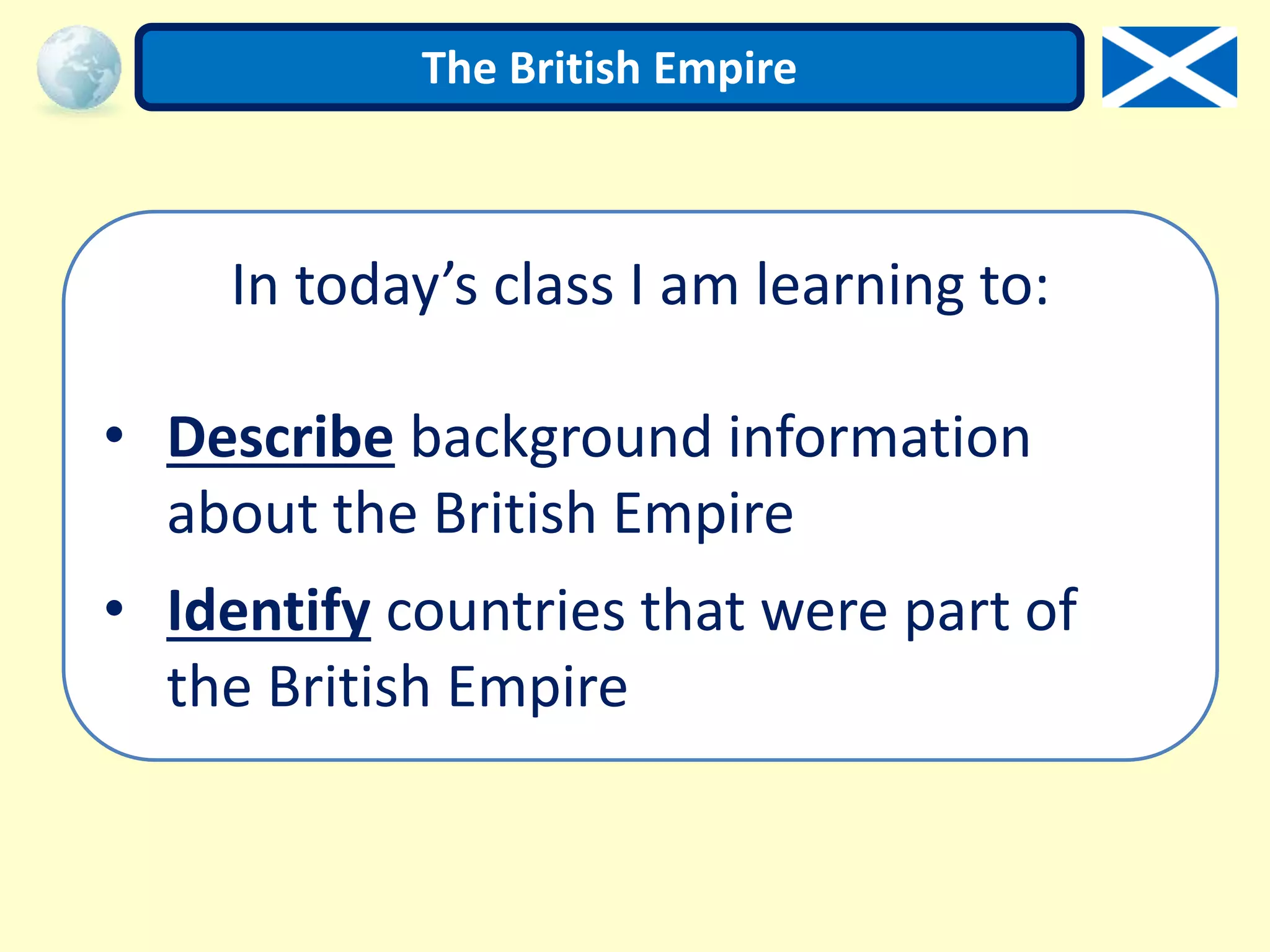 Higher Migration and Empire - the british empire | PPTX