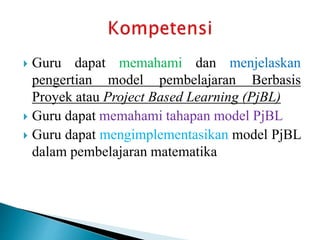 1. model pemb. proyek | PPTX