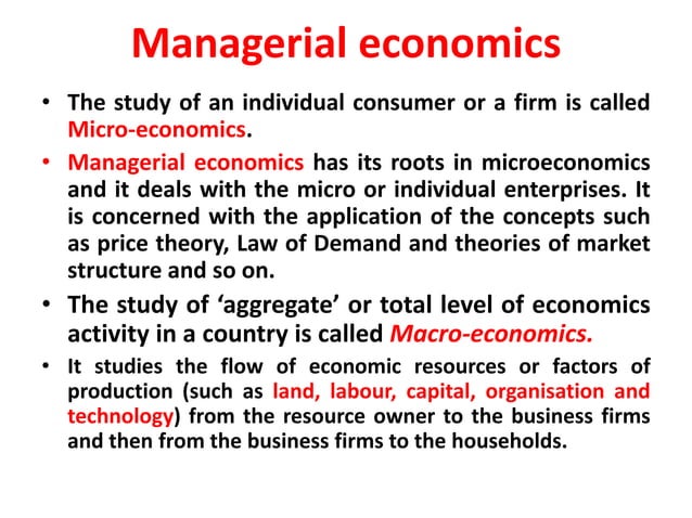 1.introduction to managerial economics | PPTX