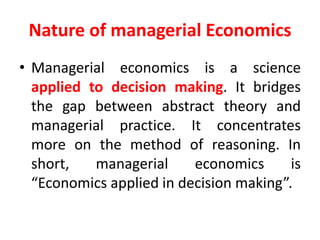 1.introduction to managerial economics | PPTX