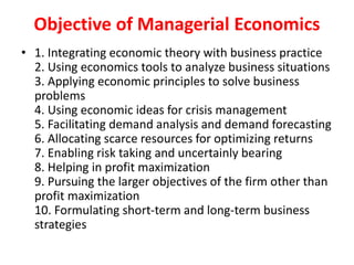 1.introduction to managerial economics | PPTX