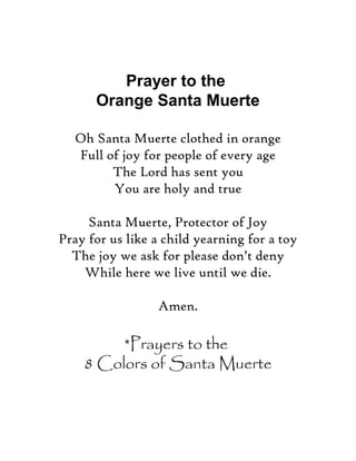 Santa Muerte Colors | PPT