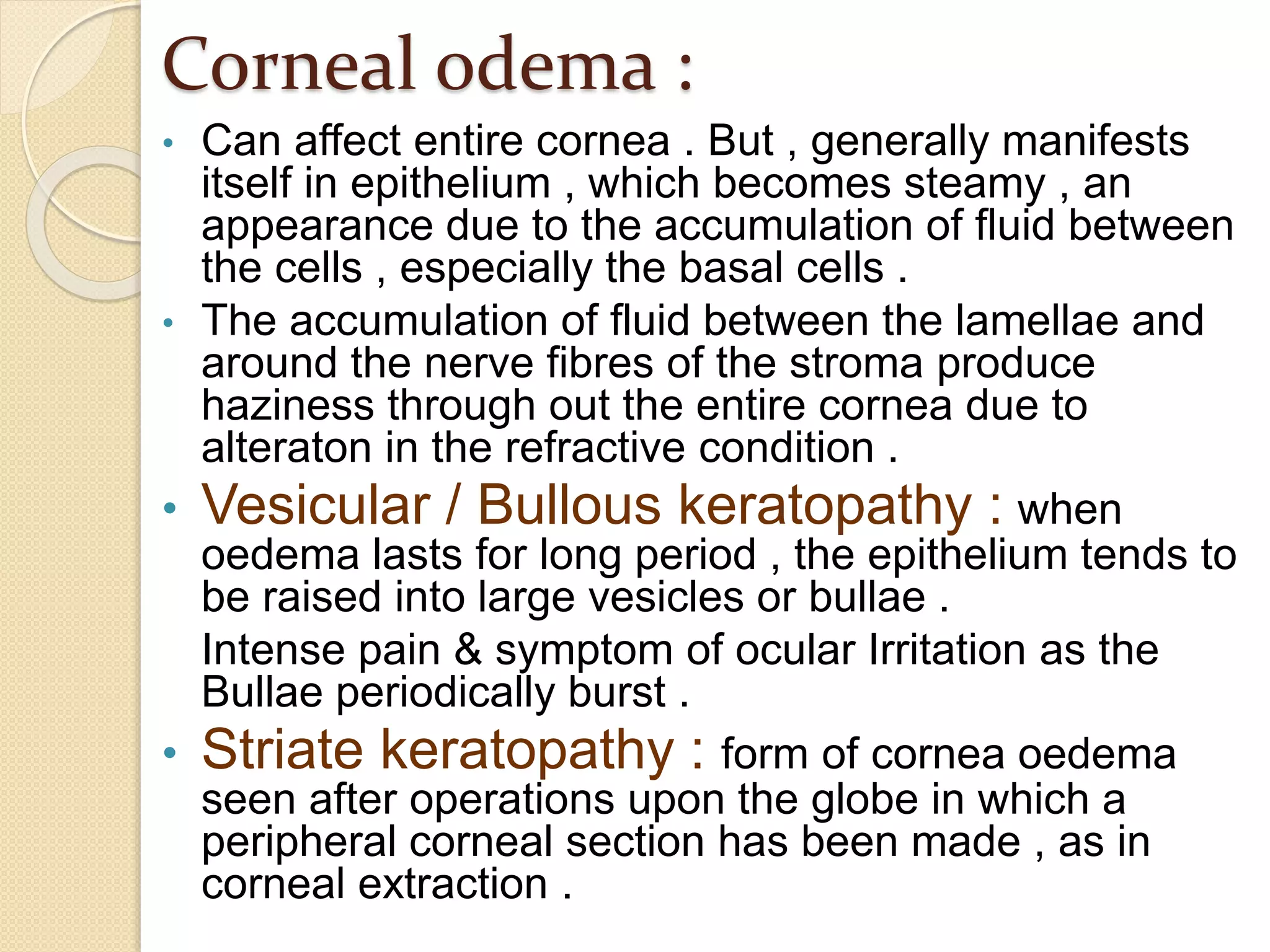 1.anatomy , physiology , pathology of cornea | PPTX