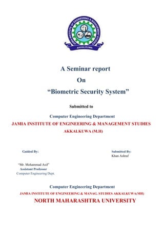 1.front page (biometric security system) | PDF