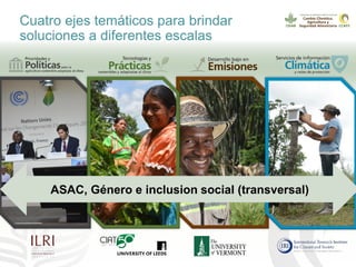 Presentación Programa CCAFS - Taller Género | PDF