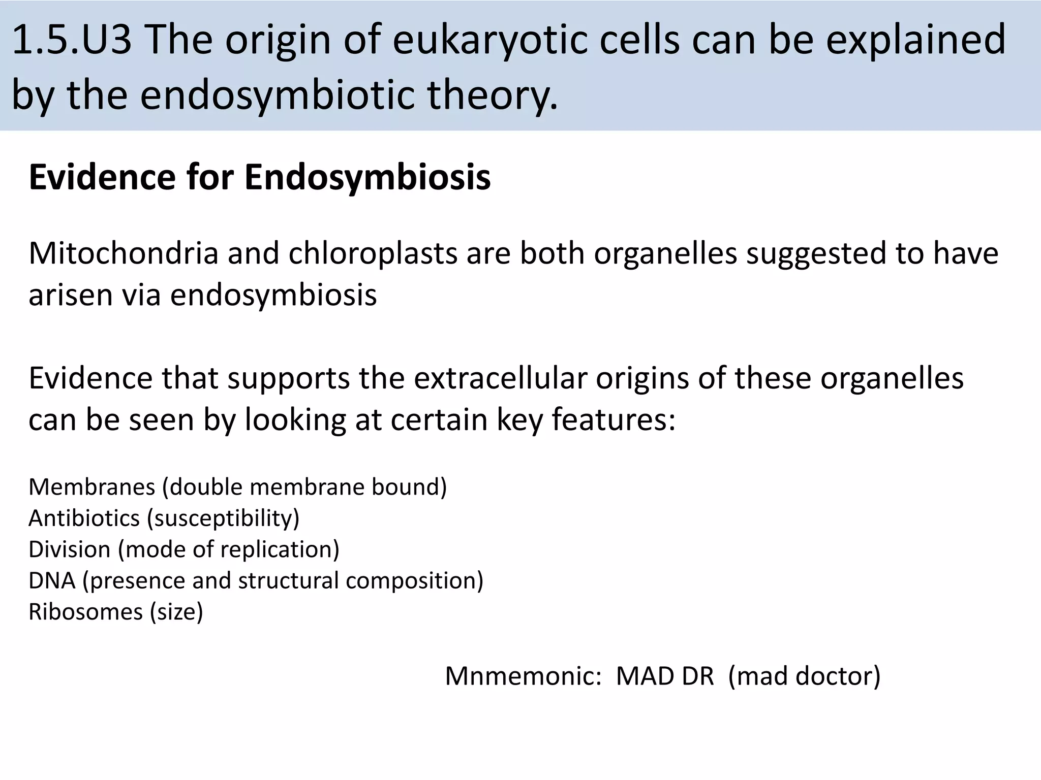 IB Topic 1.5 Cell Origins | PPTX