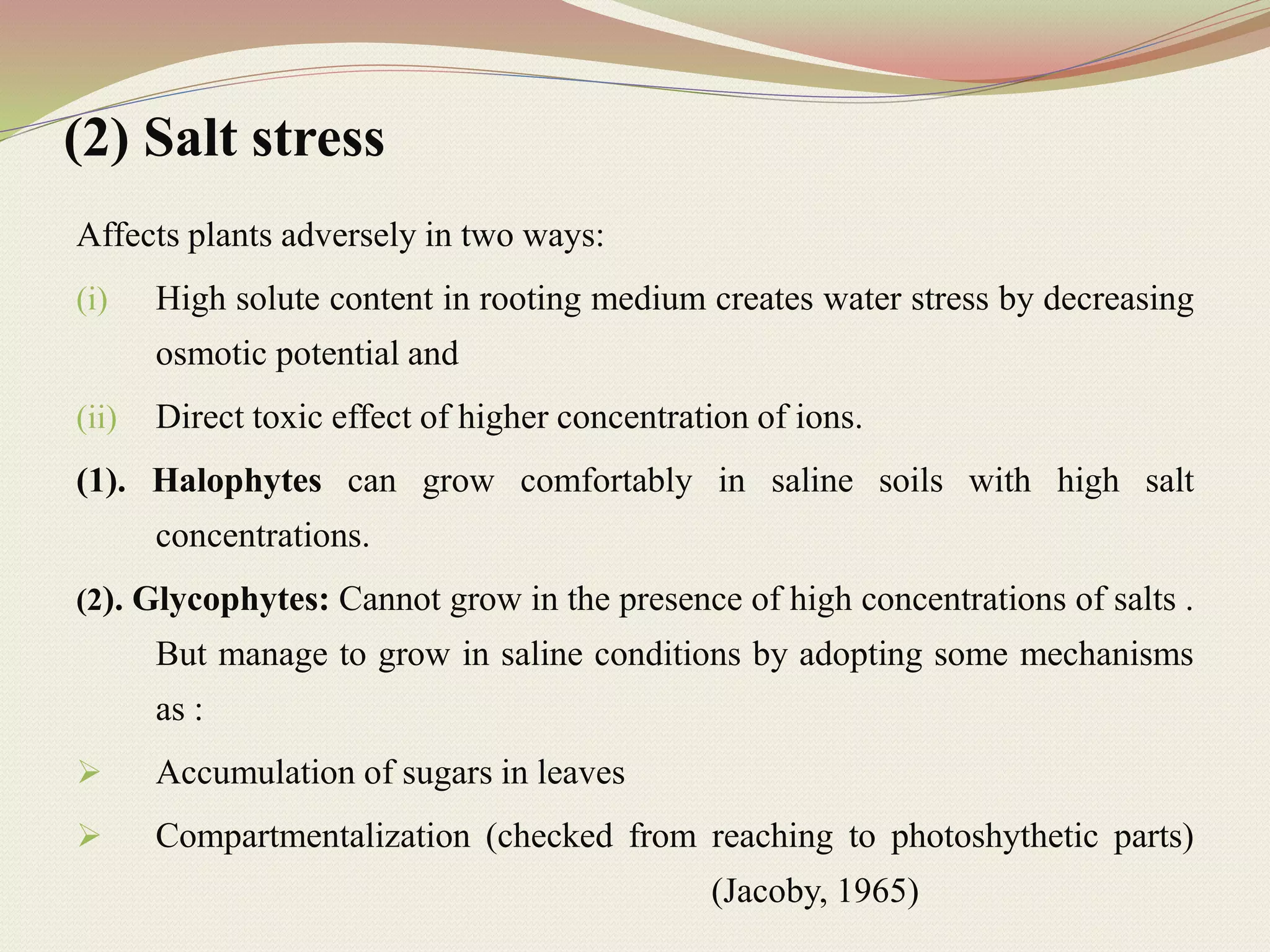 Plant stress definition and classification | PPTX