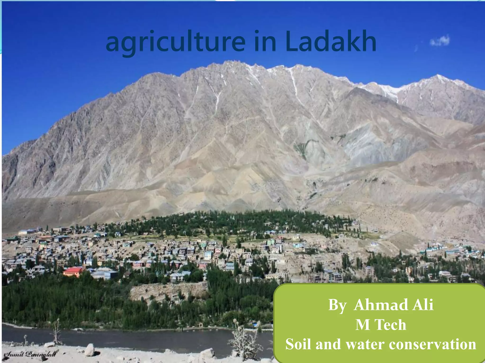 agriculture status of ladakh | PPTX