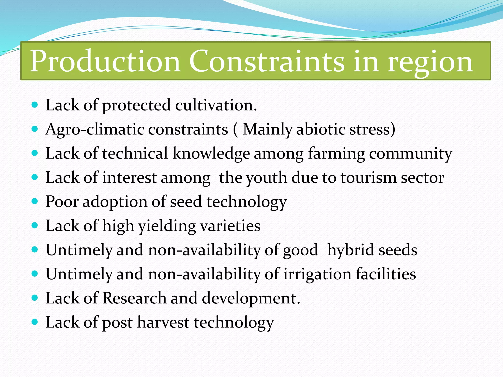 agriculture status of ladakh | PPTX