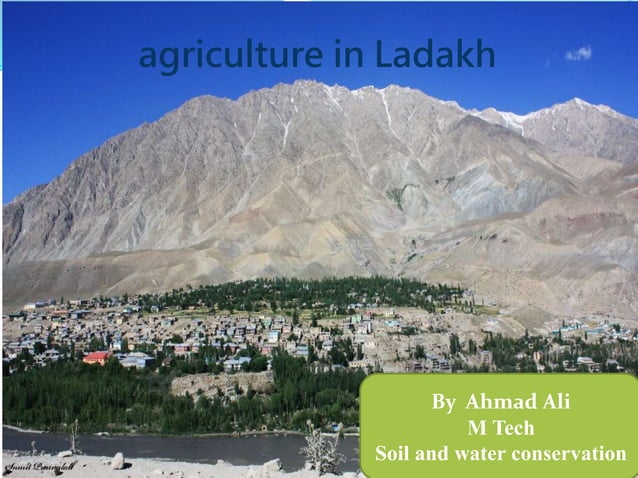 agriculture status of ladakh | PPTX | Agriculture | Industries