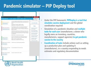 PIP Deploy, a case study of using innovative simulation methods for ...