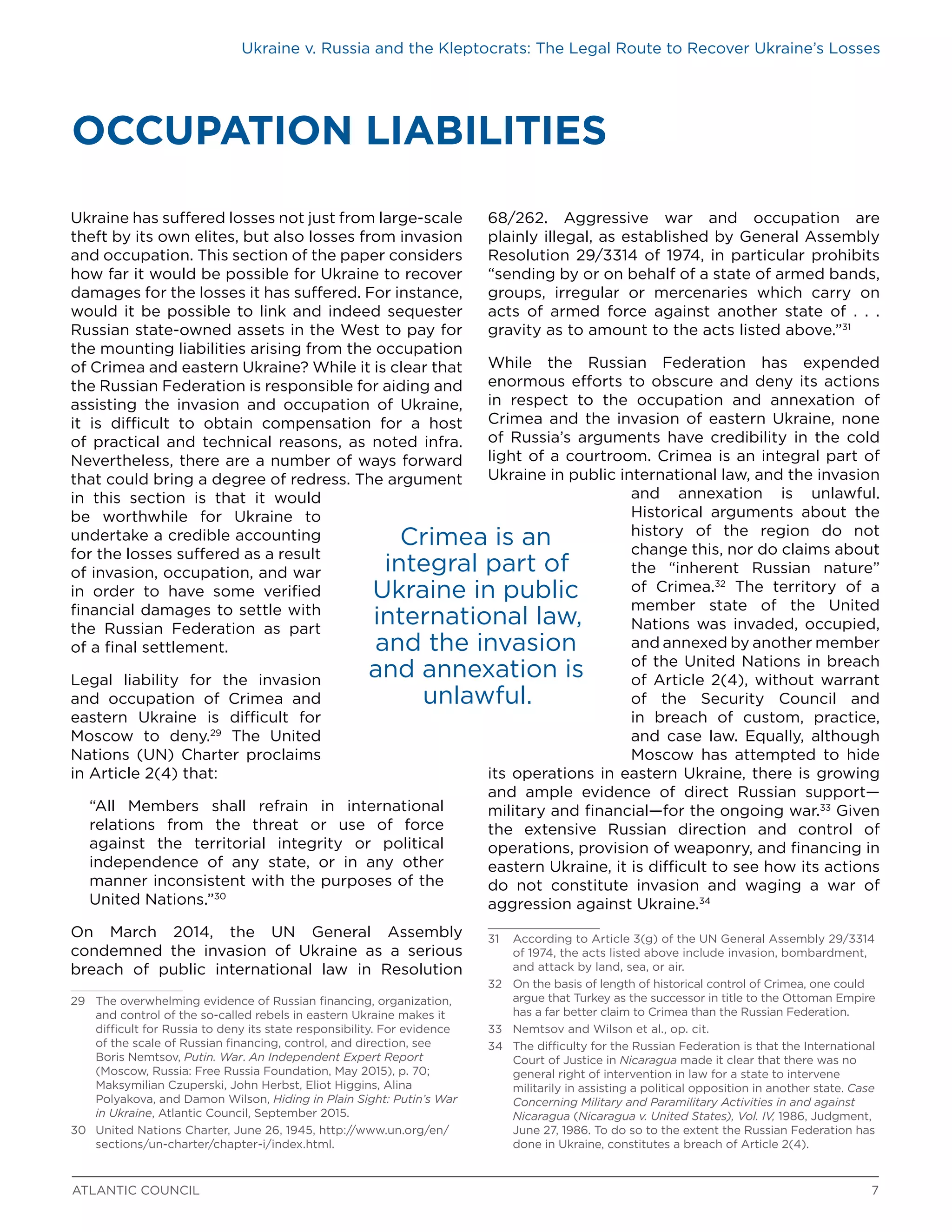 Ukraine v. Russia and the Kleptocrats | PDF