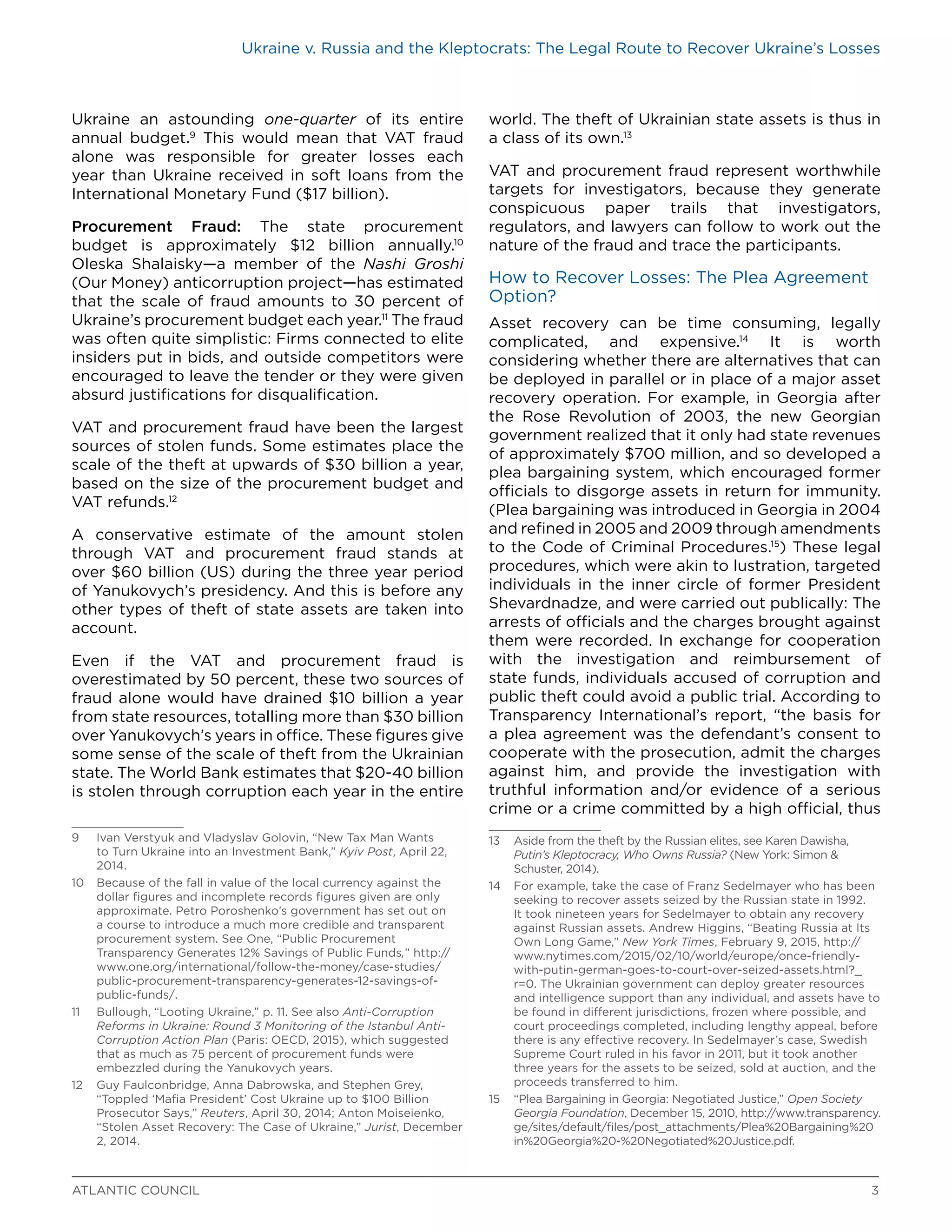 Ukraine v. Russia and the Kleptocrats | PDF