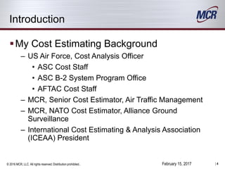 1. cost estimating past, present & future - paul marston | PPT