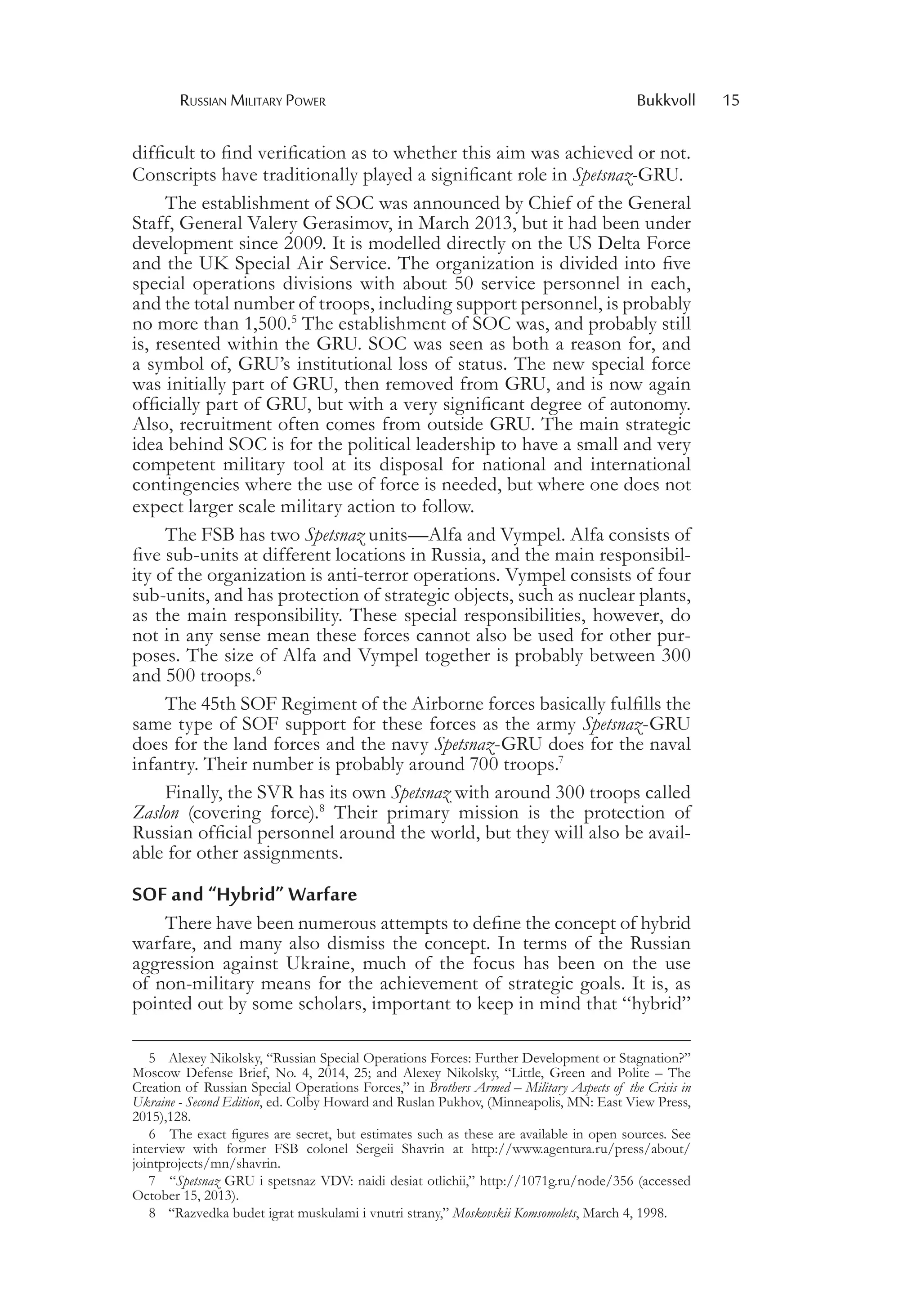 Russian Special Operations Forces in Crimea and Donbas | PDF