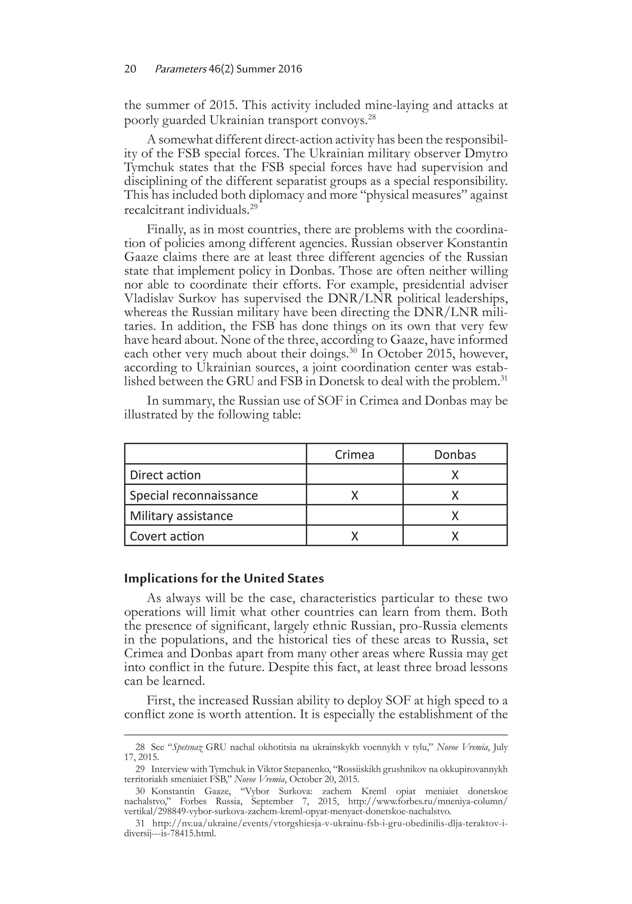 Russian Special Operations Forces in Crimea and Donbas | PDF