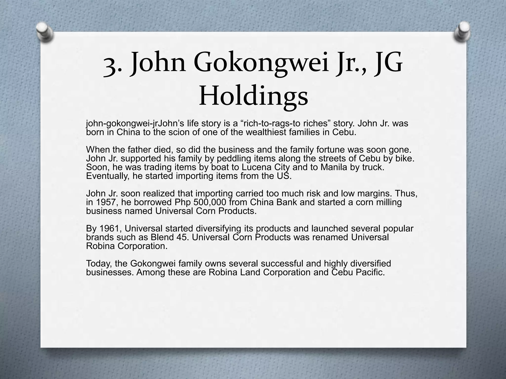 Top 10 successful entrepreneurs in the philippines story | PPTX