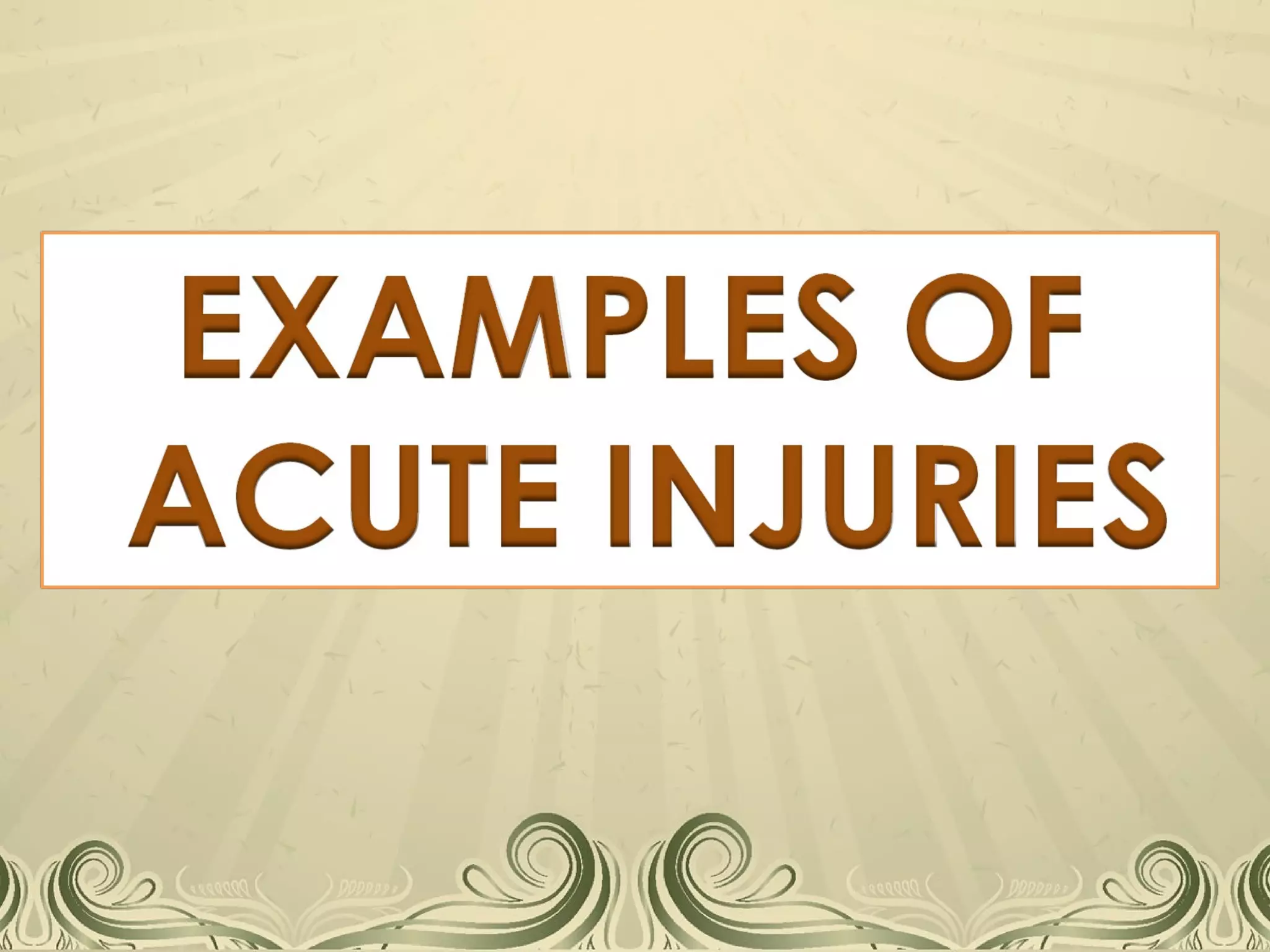 Sports Injuries (Grade 11 PE and HEALTH) | PPT