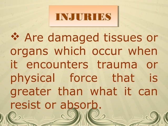 Sports Injuries (Grade 11 PE and HEALTH) | PPT