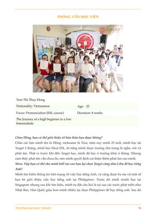 TRƯỜNG ANH NGỮ TARGET - CEBU | PDF