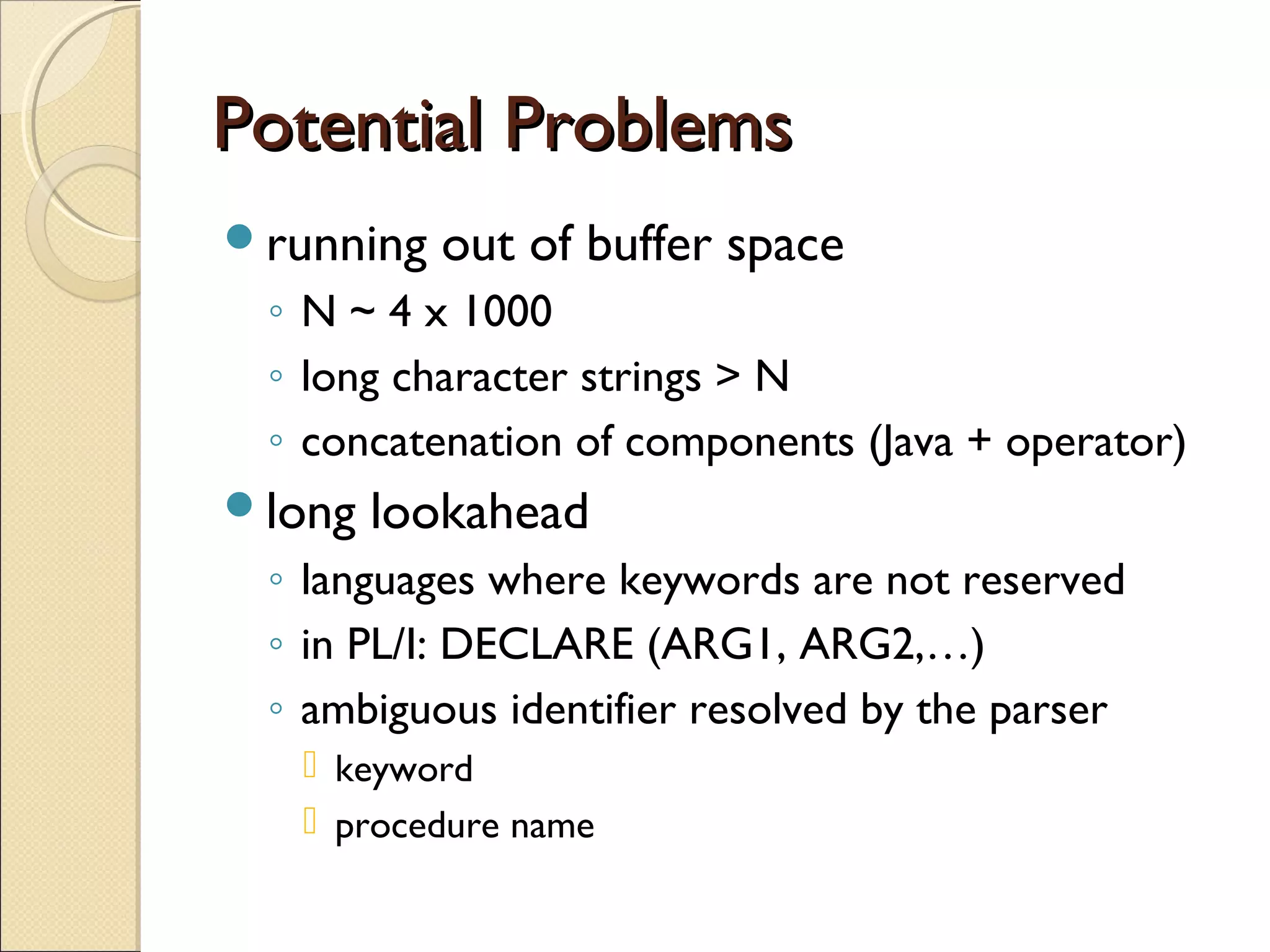 1.Role lexical Analyzer | PPT
