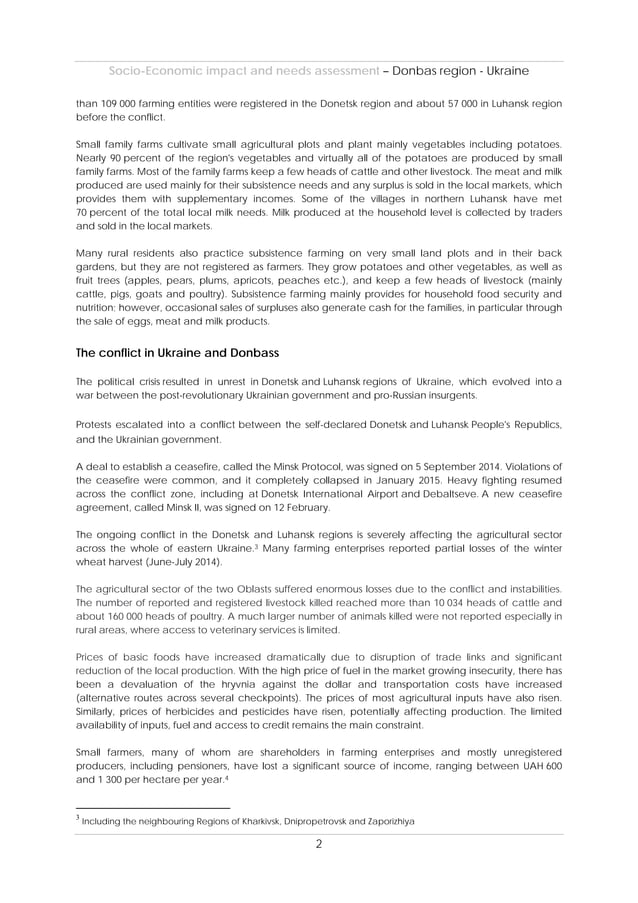 Socio-economic impact and needs assessment | PDF