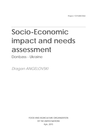 Socio-economic impact and needs assessment | PDF