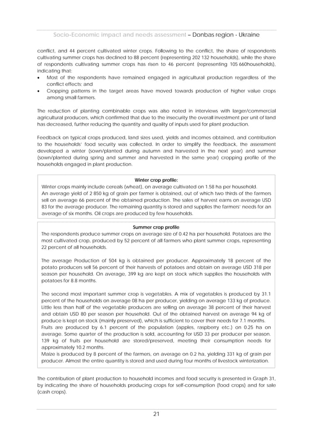 Socio-economic impact and needs assessment | PDF