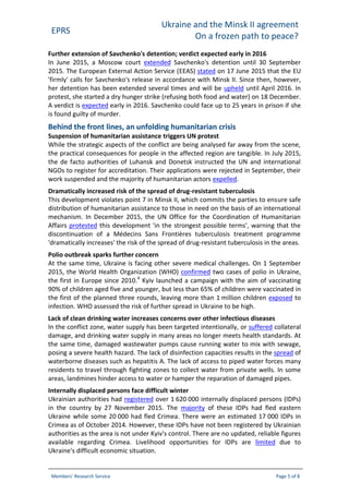 Ukraine and the Minsk II agreement On a frozen path to peace? | PDF