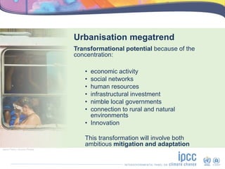 Cities and Climate Change - Cities and climate change adaptation | PPTX