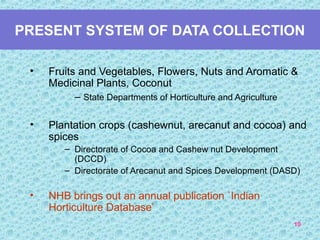 CASE STUDY ON HORTICULTURE STATISTICS | PPT