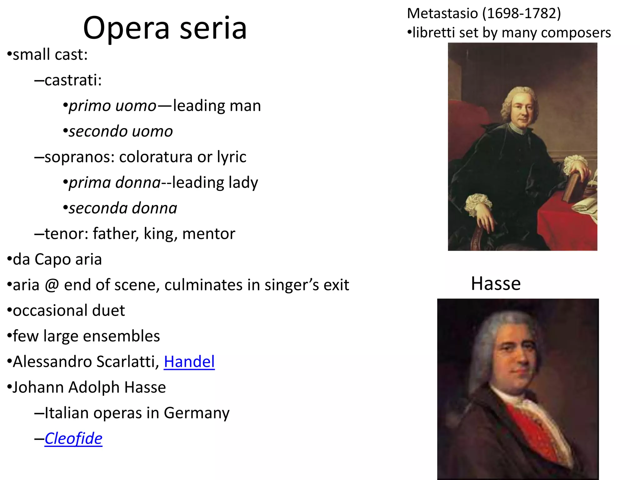 Power point 16. The Classic Era: Early Classic Italian Opera | PPTX