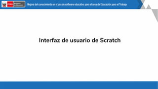1. descripcion de la interfaz de usuario de scratch | PDF