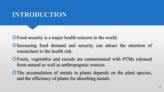 Heavy Metals in Foodstuffs | PPTX