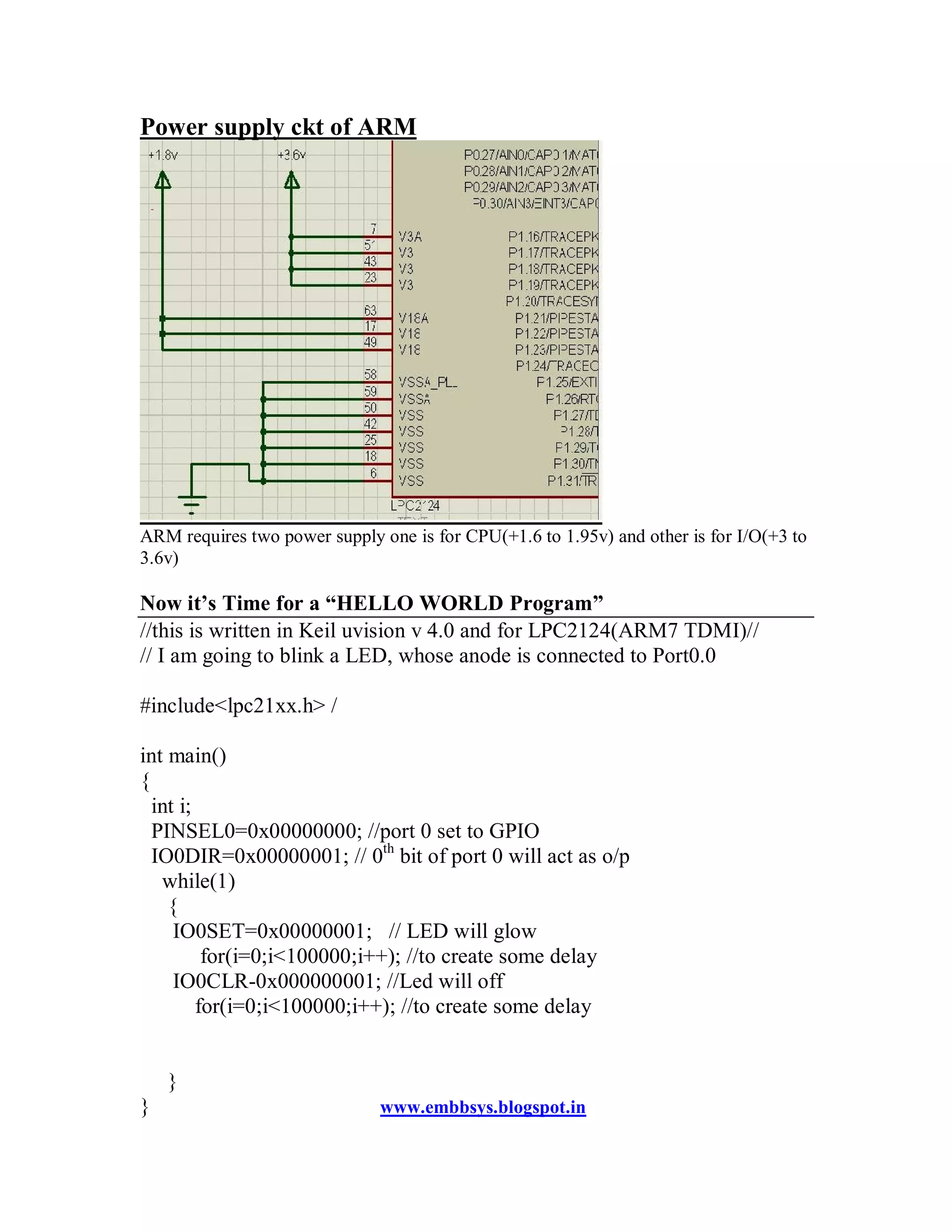 1.arm tutorial(gpio) | PDF