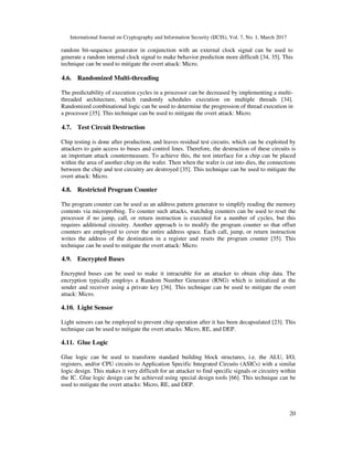 HARDWARE ATTACK MITIGATION TECHNIQUES ANALYSIS | PDF