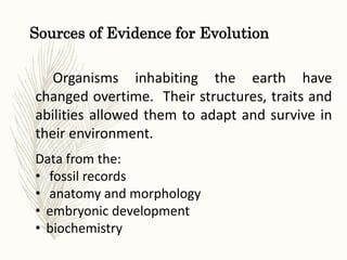 Evidence from fossil records GRADE10 | PPTX