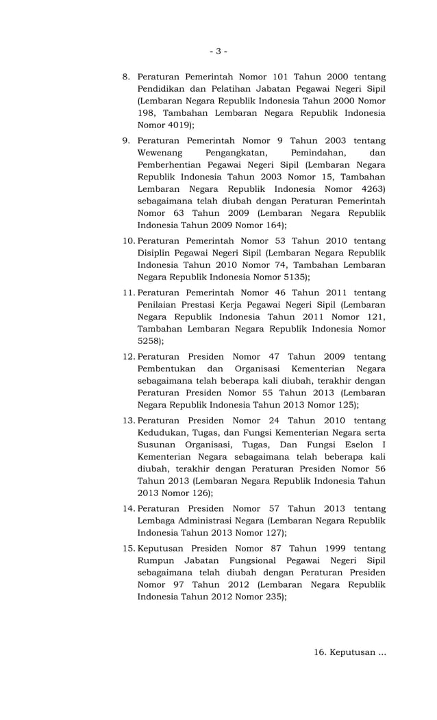permenpan 45 tahun 2013 tentang jabatan fungsional analis kebijakan dan ...