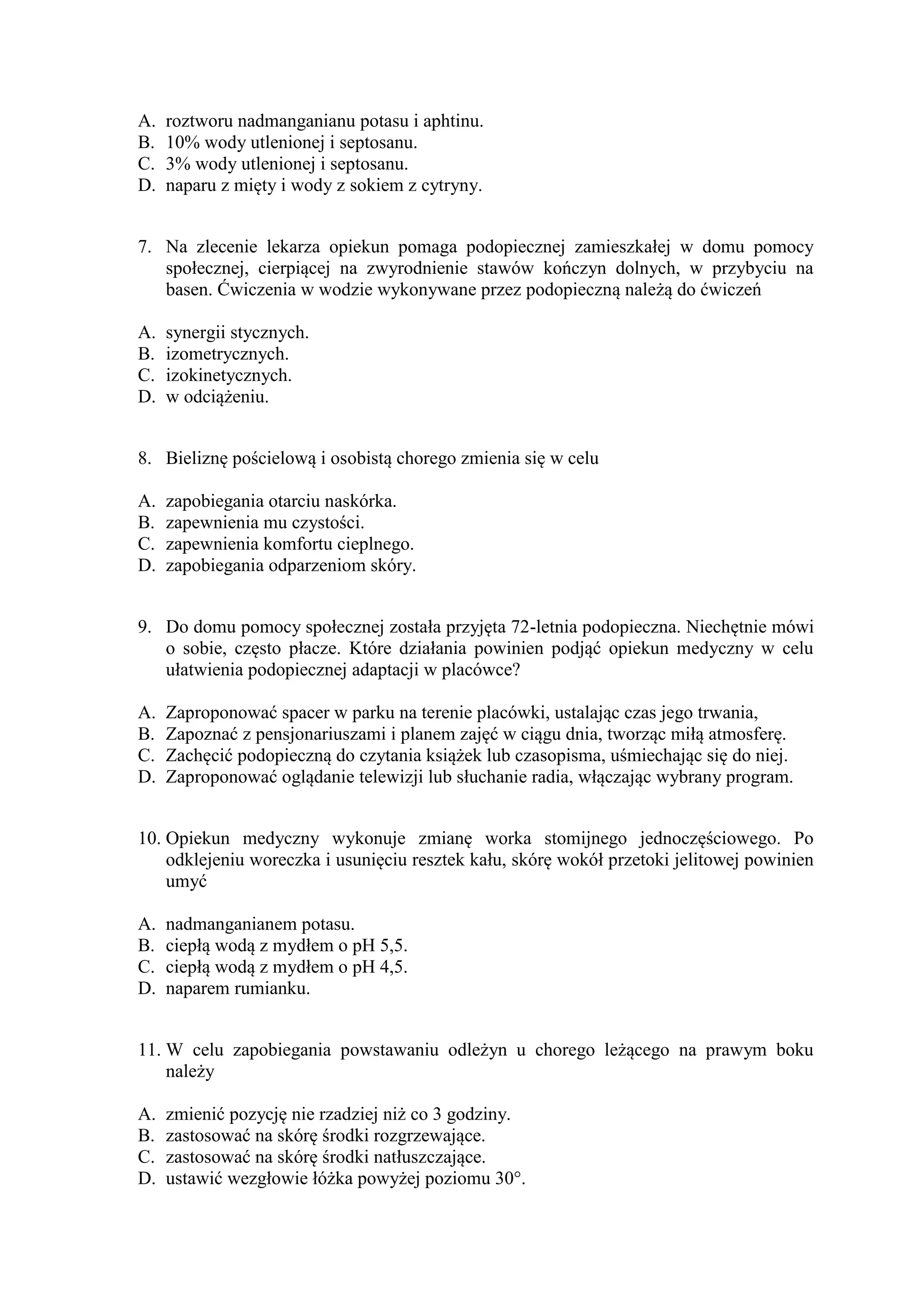 1 opiekun medyczny | PDF