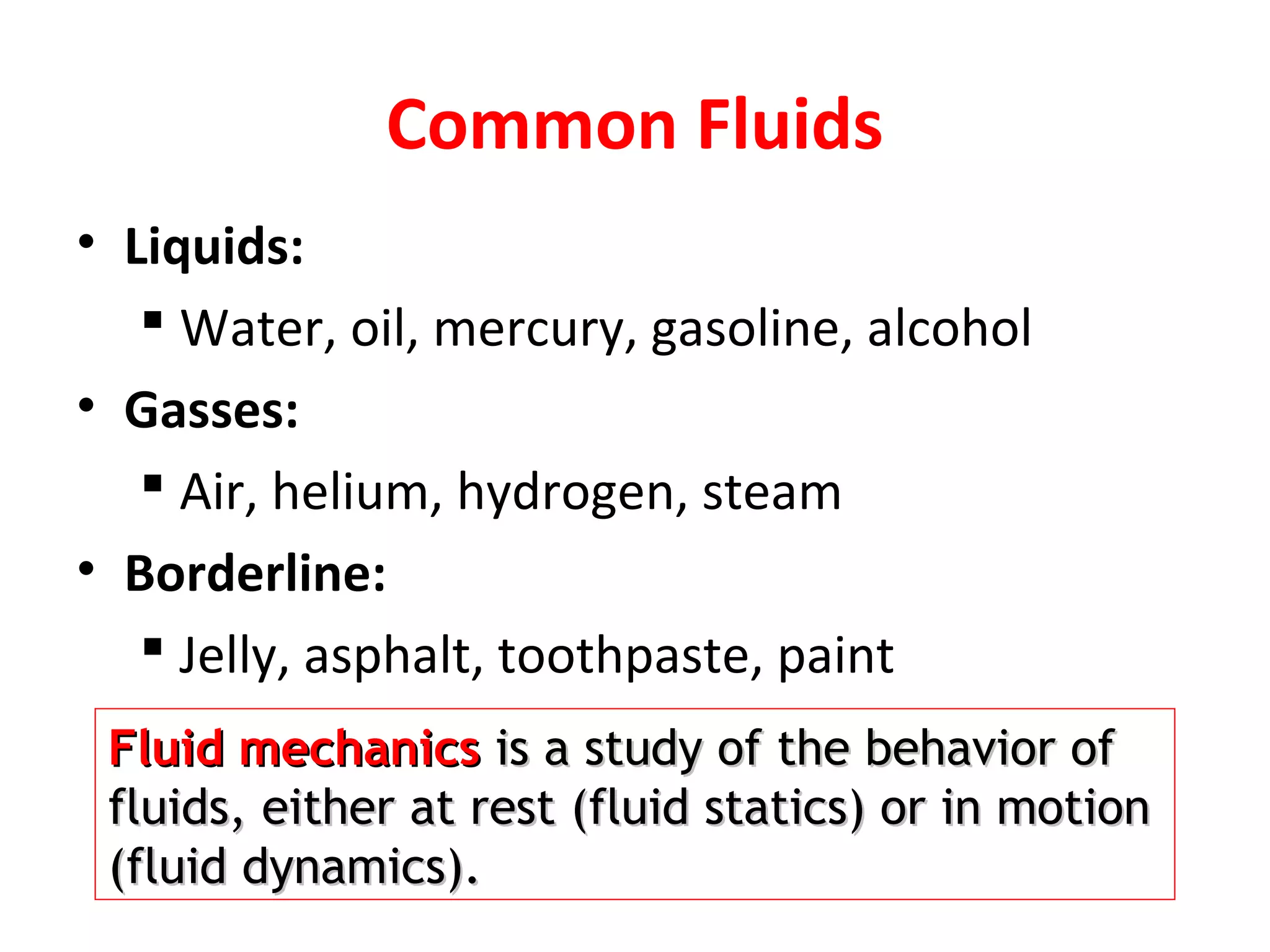 Fluid Mechanics - 203PHYS | PPT
