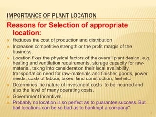 1.1 location selection | PPTX | Developmental Sites | Real Estate