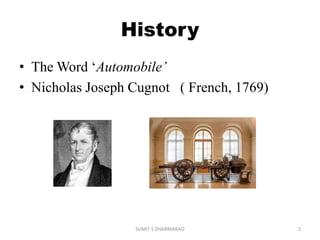 1.introduction to Automobile Engineering (history n current scenario ...