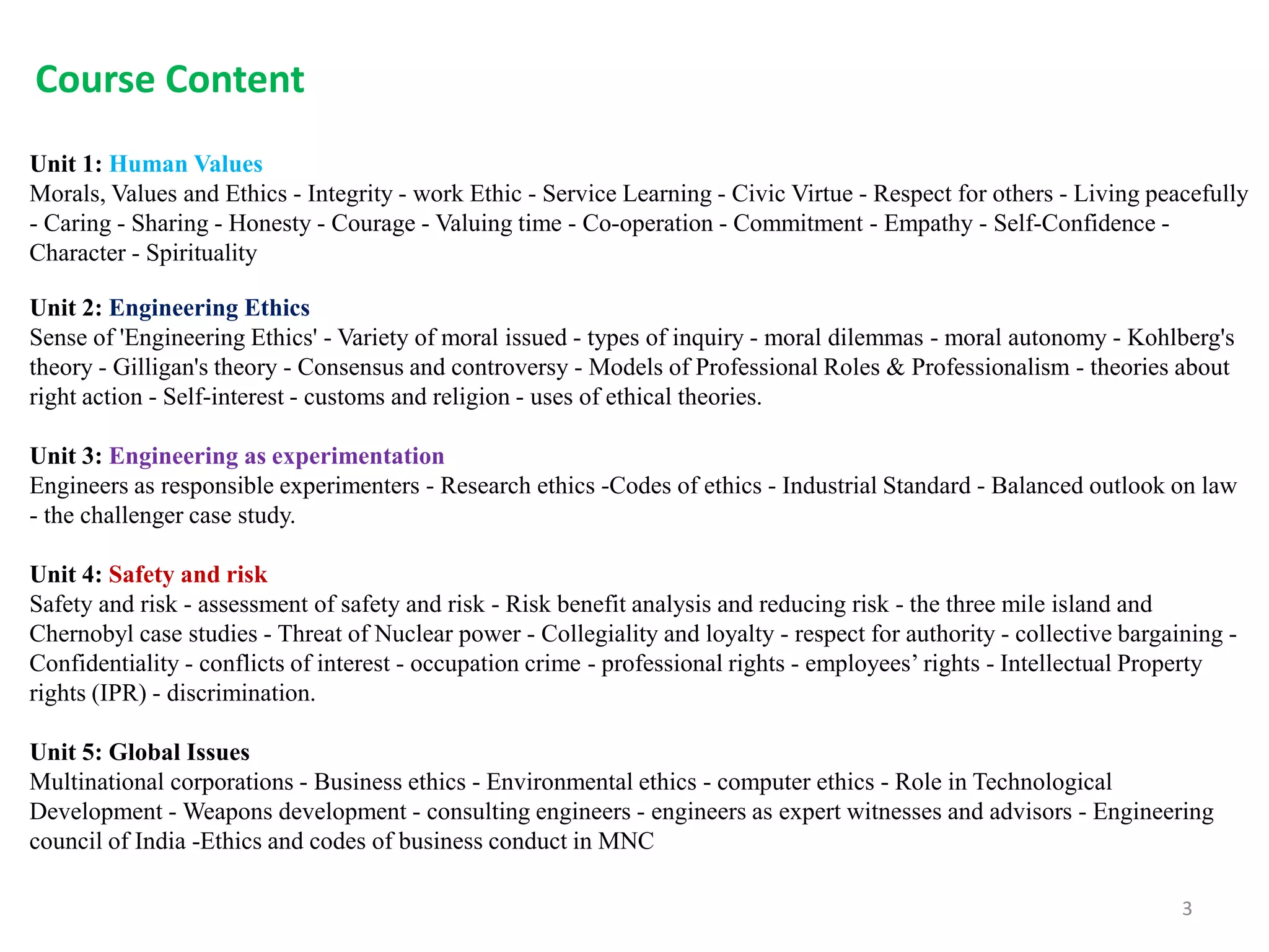 professional ethics and human values | PPTX