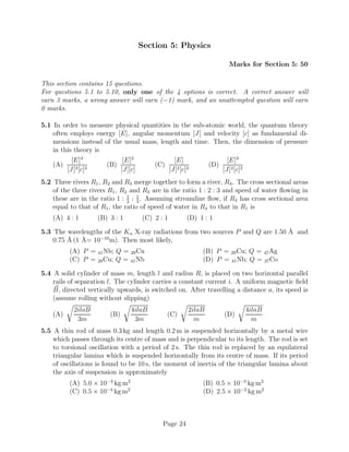 NEST 2017 Question Paper | PDF