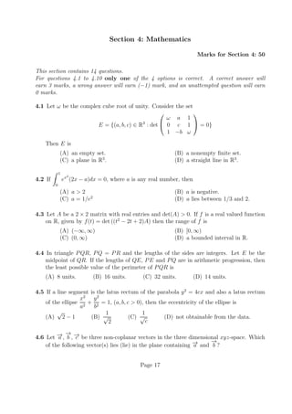 NEST 2013 Question Paper | PDF