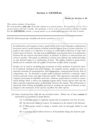 NEST 2012 Question Paper | PDF